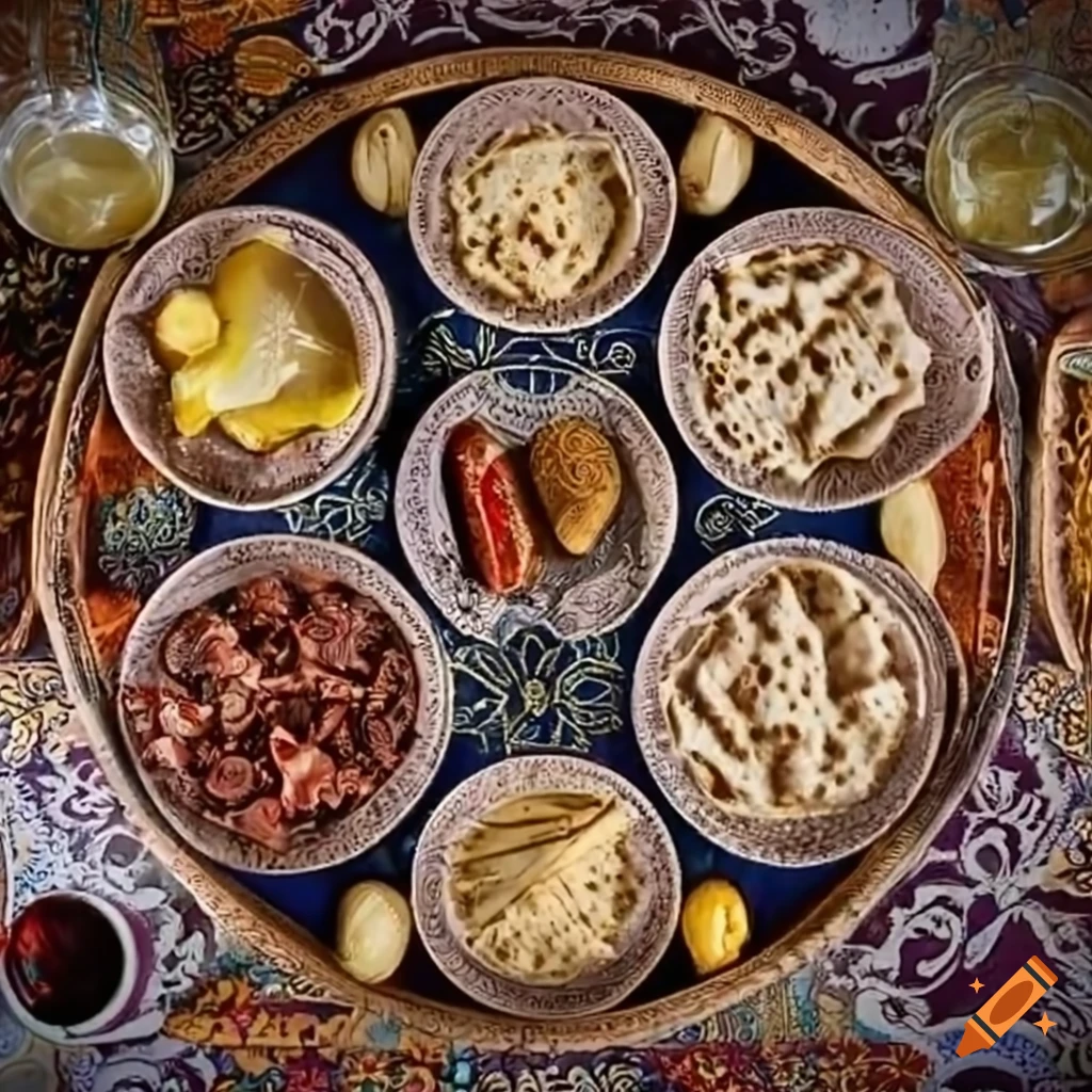 Jewish Passover scene with matzohs, wine, Haggadah, and Seder plate on ...