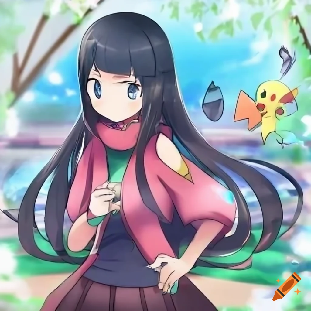 Waifu original character in spring attire from the pokémon series on ...