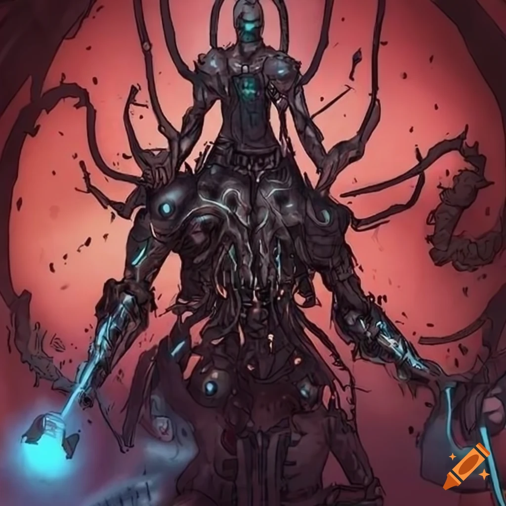 Cybernetic nephilim on Craiyon