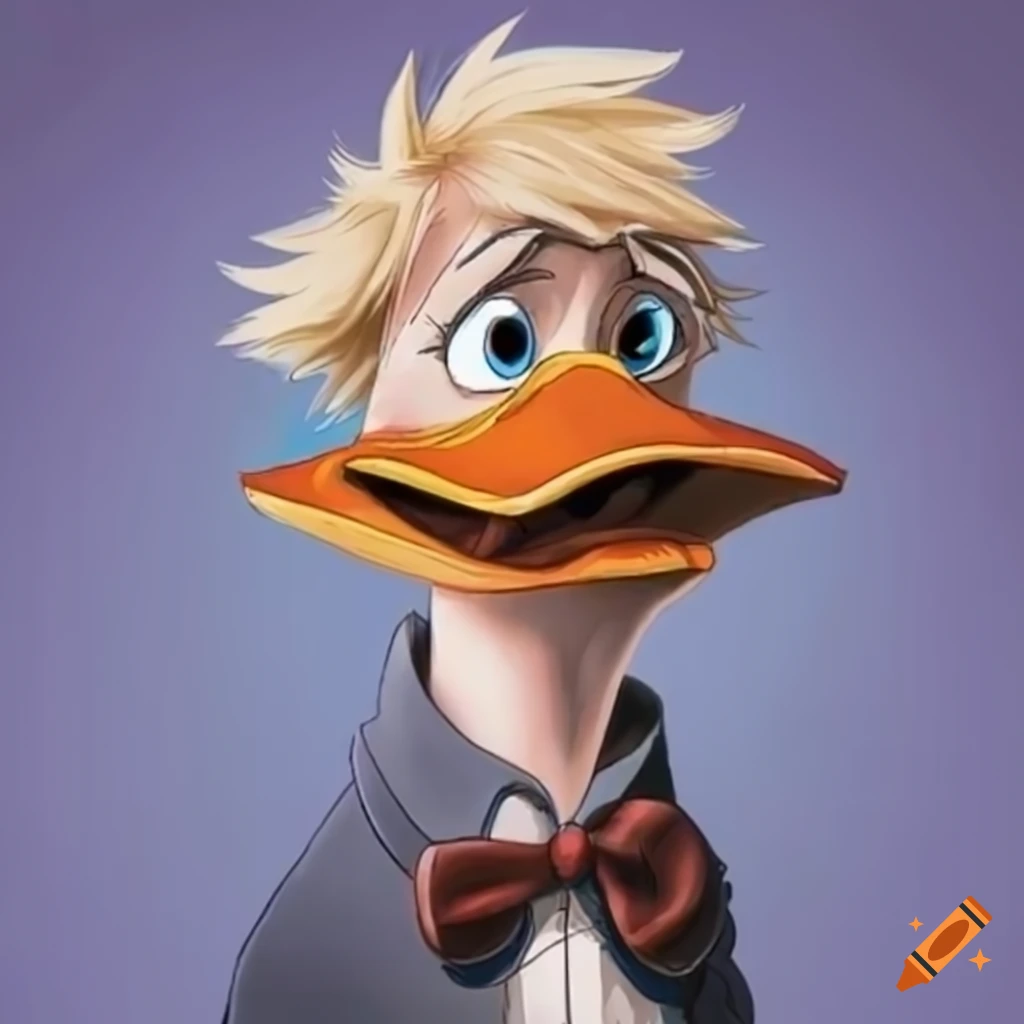 Boris johnson depicted as boris duck character on Craiyon