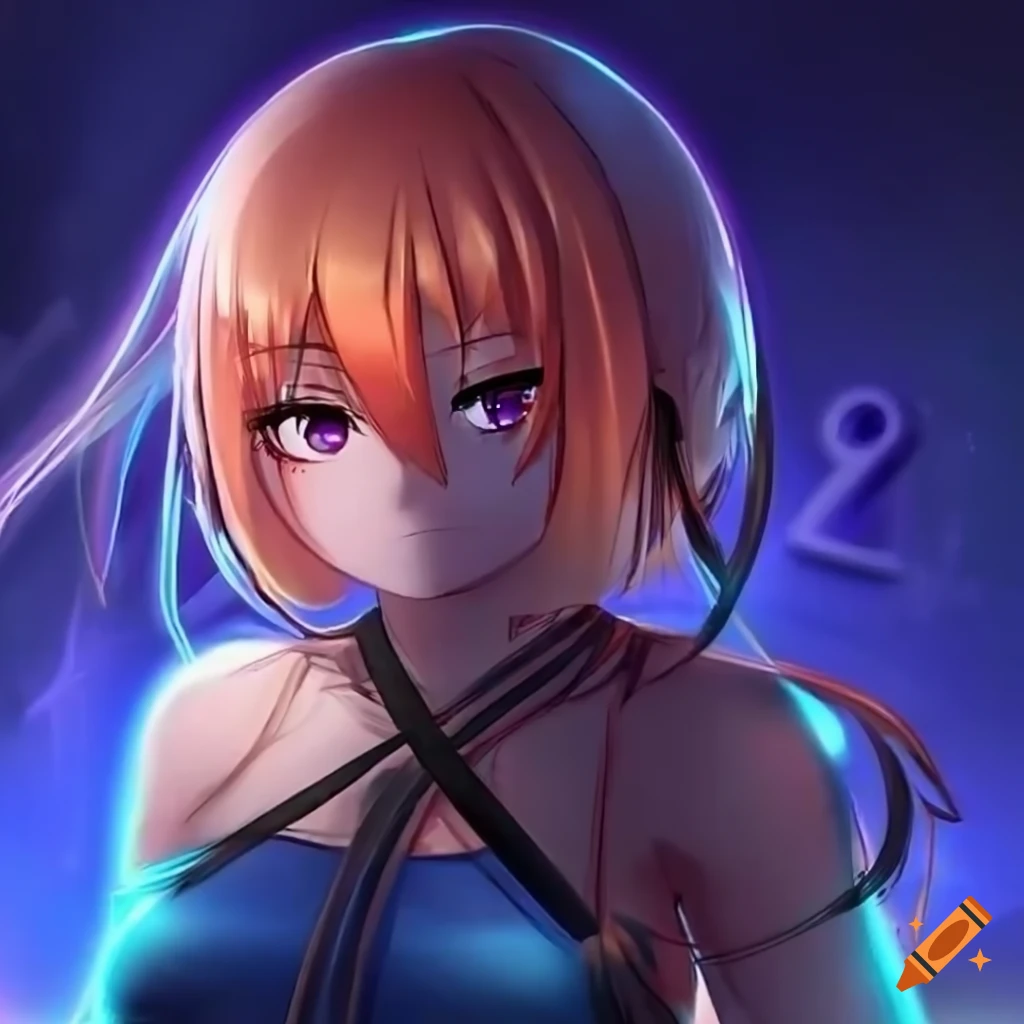 Waifu OC as a computer hacker preparing for a heist on Craiyon