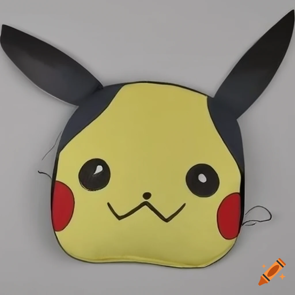 Pikachu mask on Craiyon