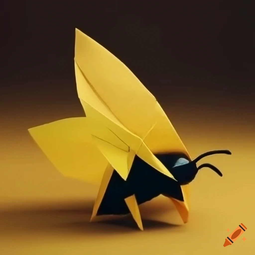 Origami bee on Craiyon