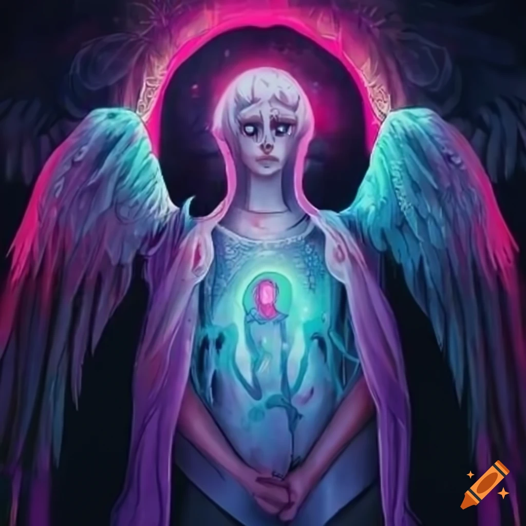 Biblically accurate angel depiction on Craiyon