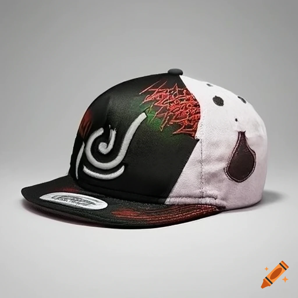 Snapback with original patterns inspired by haku yuki from naruto anime ...