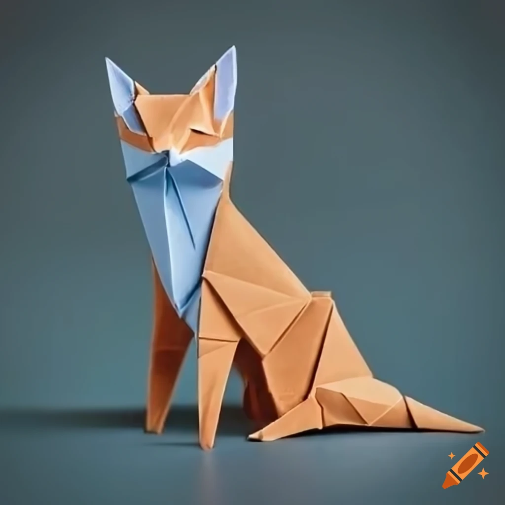 Origami fox on Craiyon