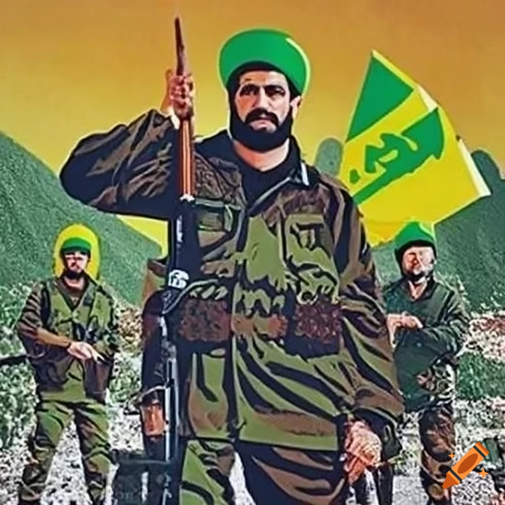 Hezbollah Propaganda Poster on Craiyon