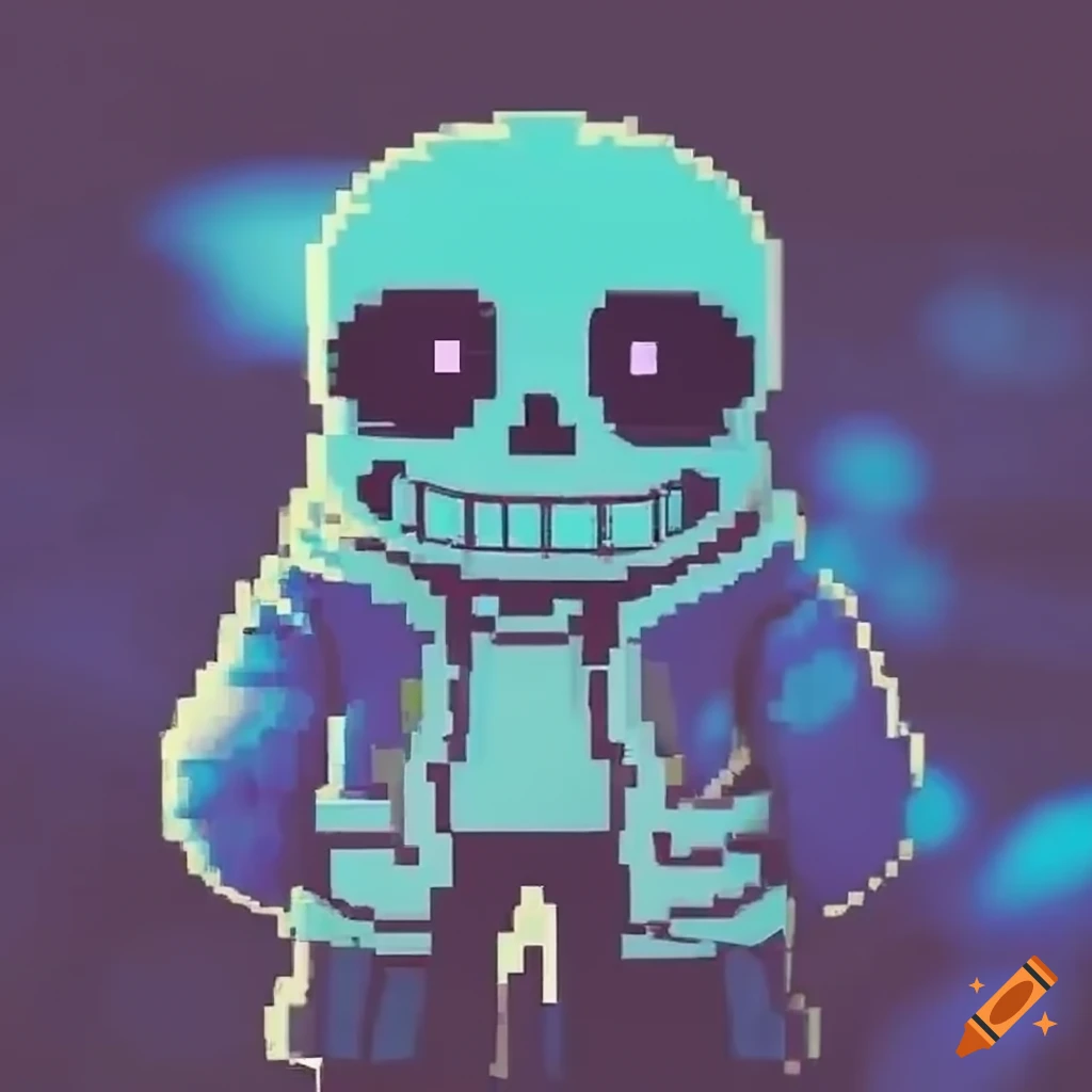 Cute little sans from undertale on Craiyon