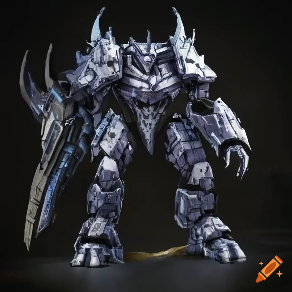 Armored core with obelisk the tormentor structure on Craiyon