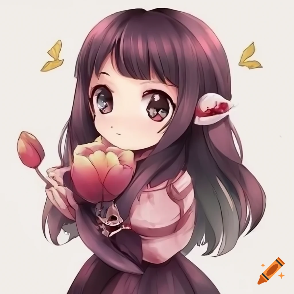 Anime chibi tulip on Craiyon