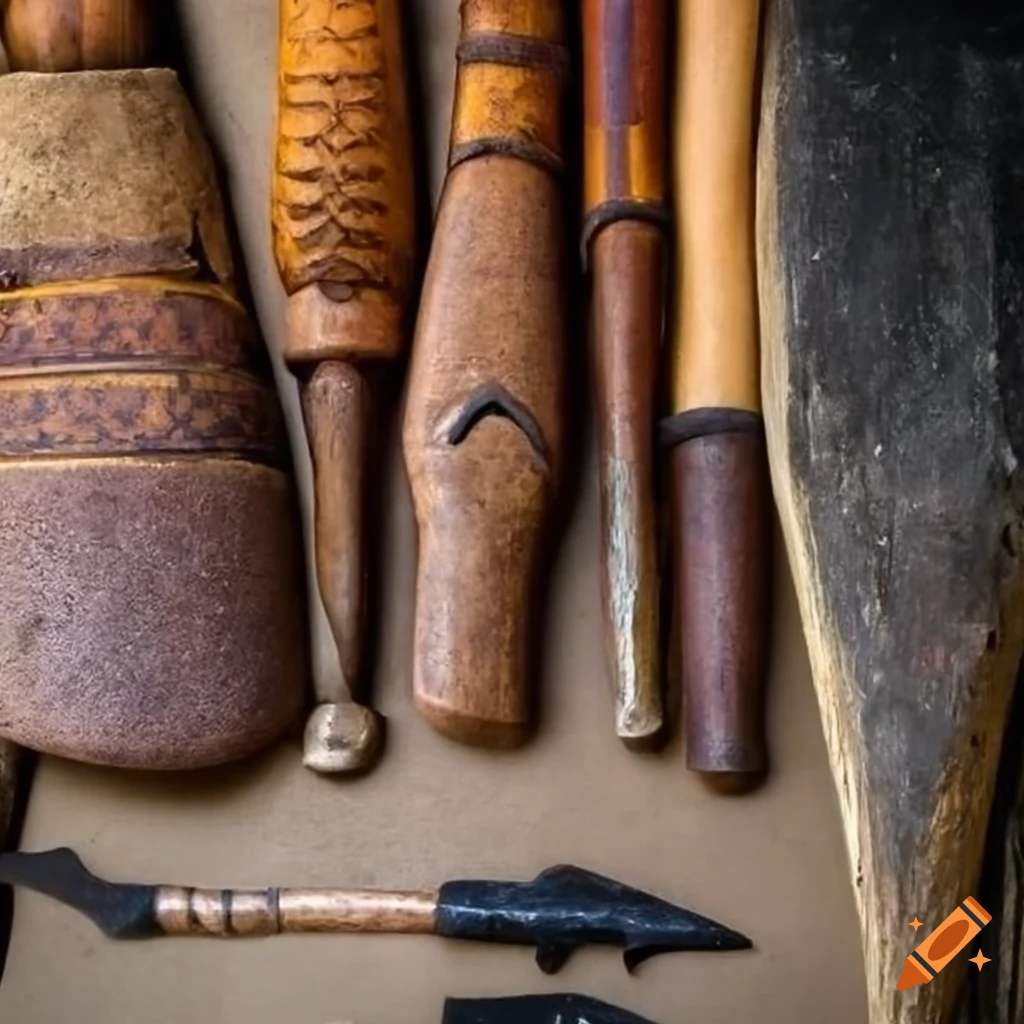 Peruvian tools at machu picchu on Craiyon