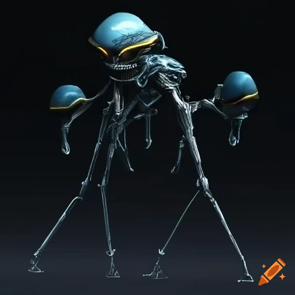 Alien tripod design inspired by war of the worlds on Craiyon
