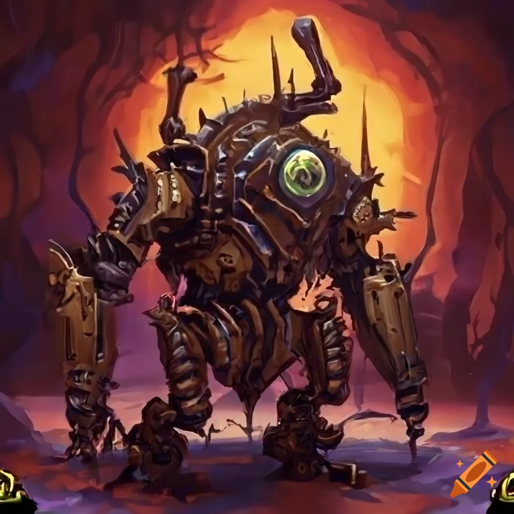 Divine eldritch mech on Craiyon