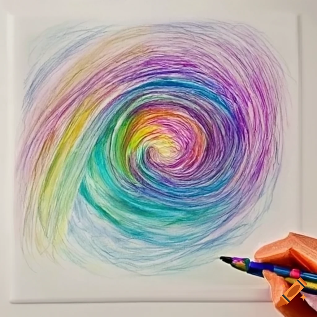 Unique colored pencil artwork on Craiyon