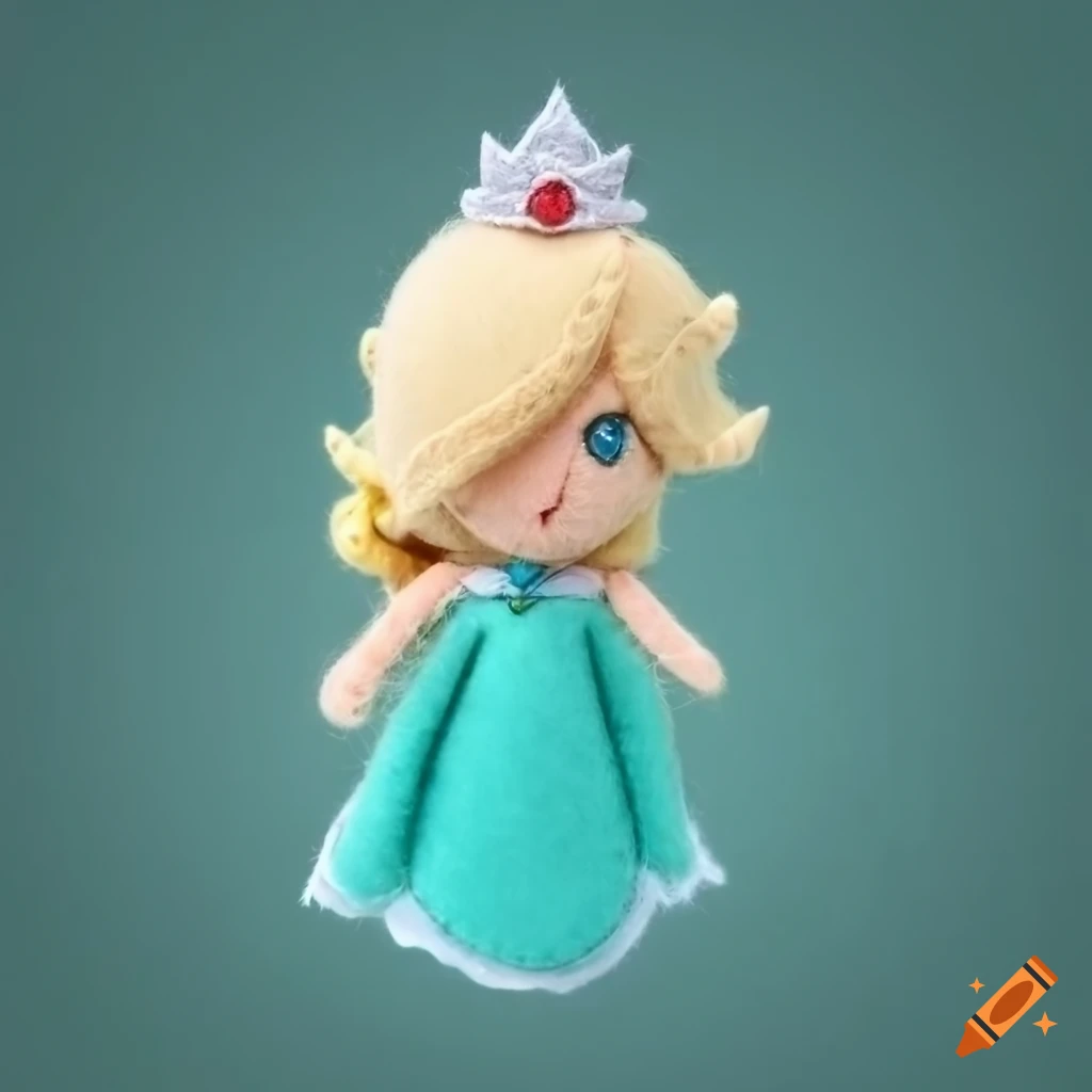 Princess Rosalina felt toy on Craiyon