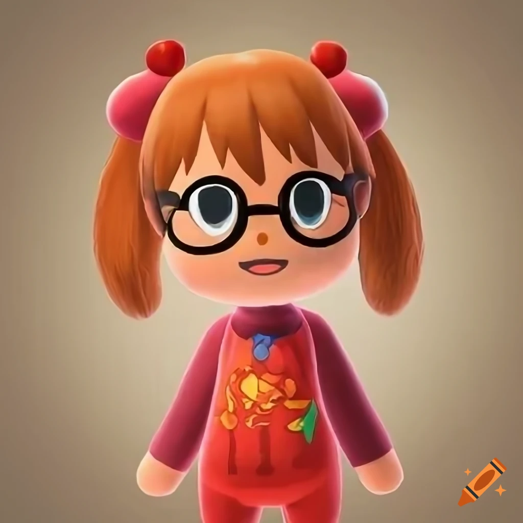 Asuka langley in plugsuit in animal crossing with stunning visual ...