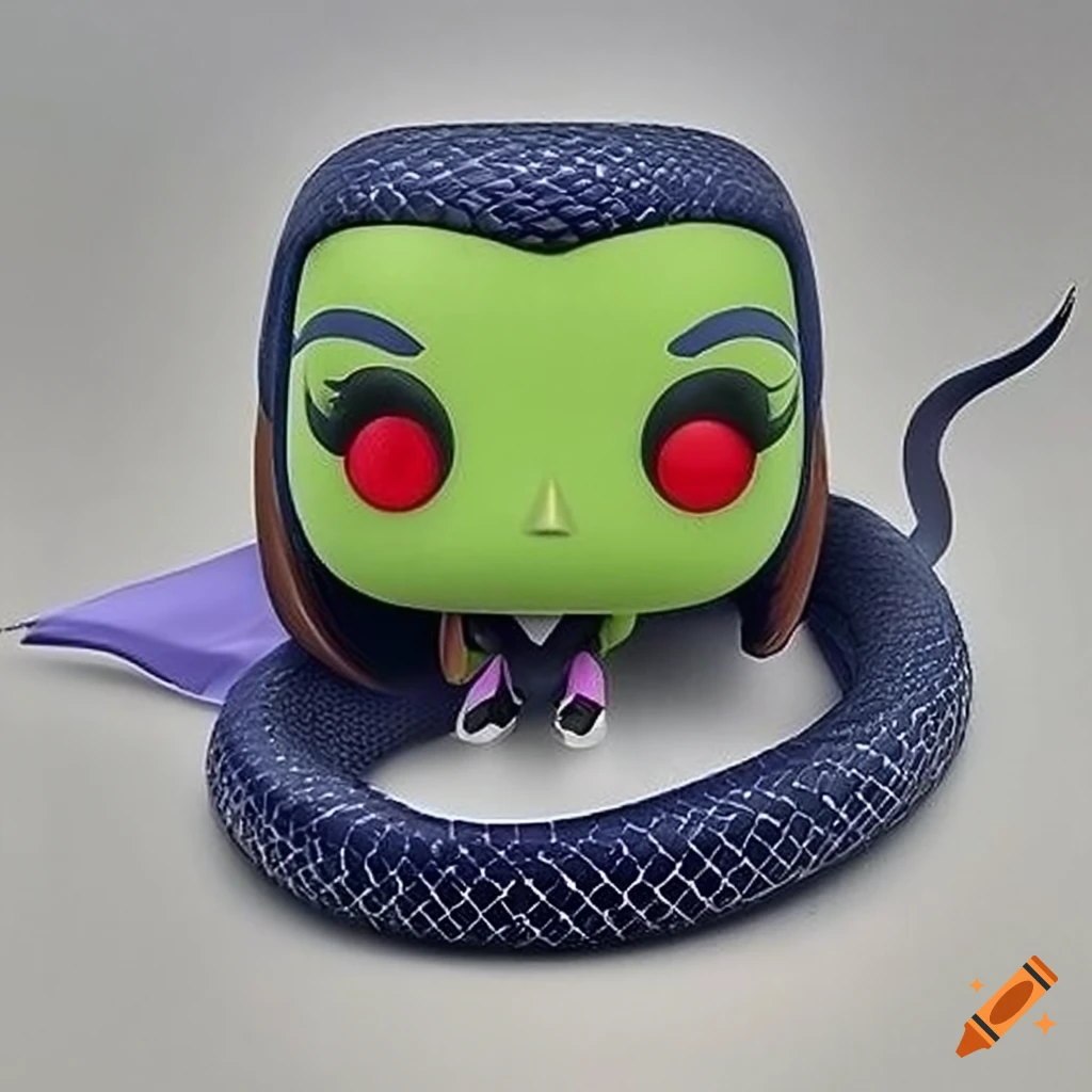 Female snake funko pop figurine on Craiyon