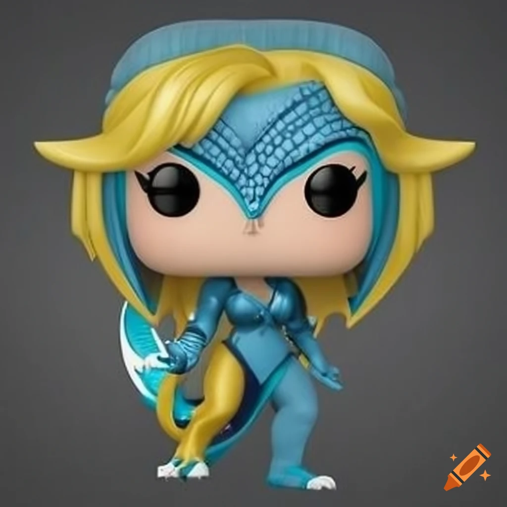 Funko pop female dragon figure on Craiyon