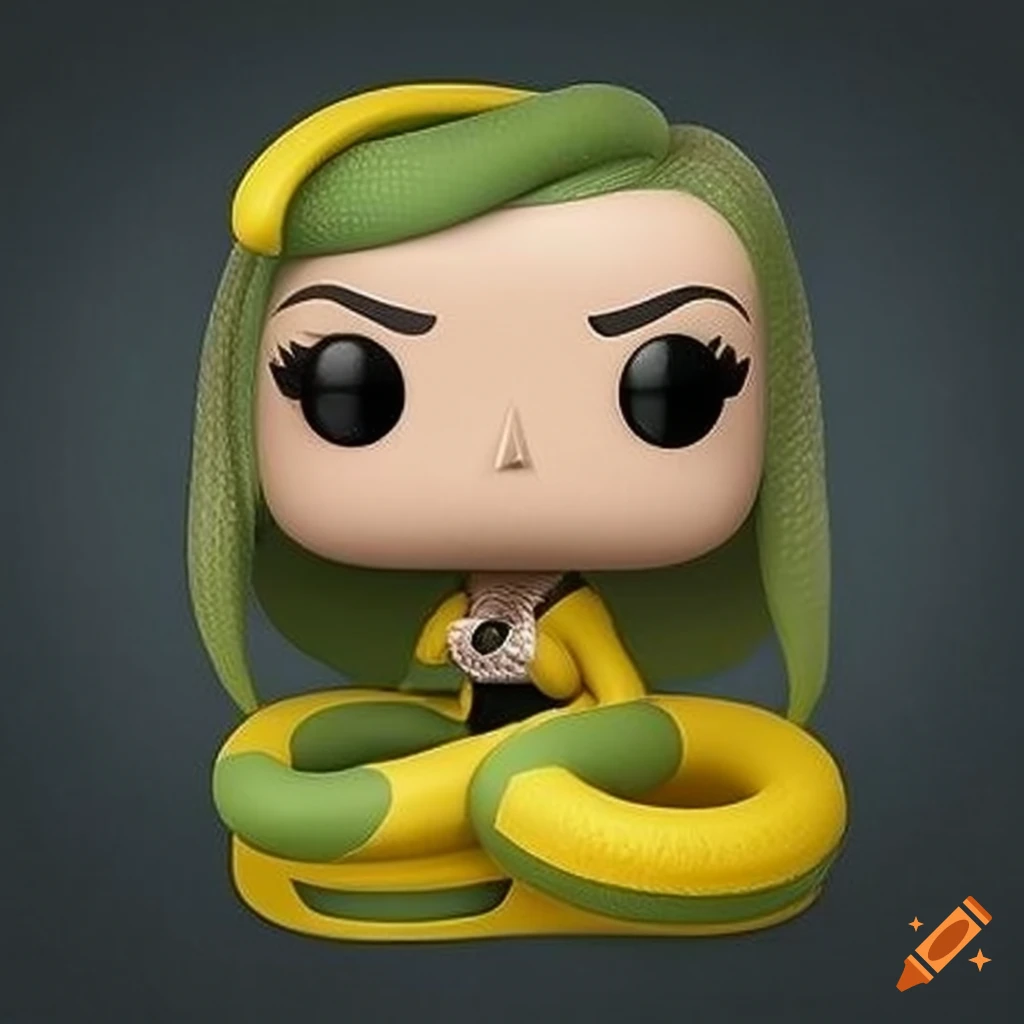 Female snake funko pop figurine on Craiyon