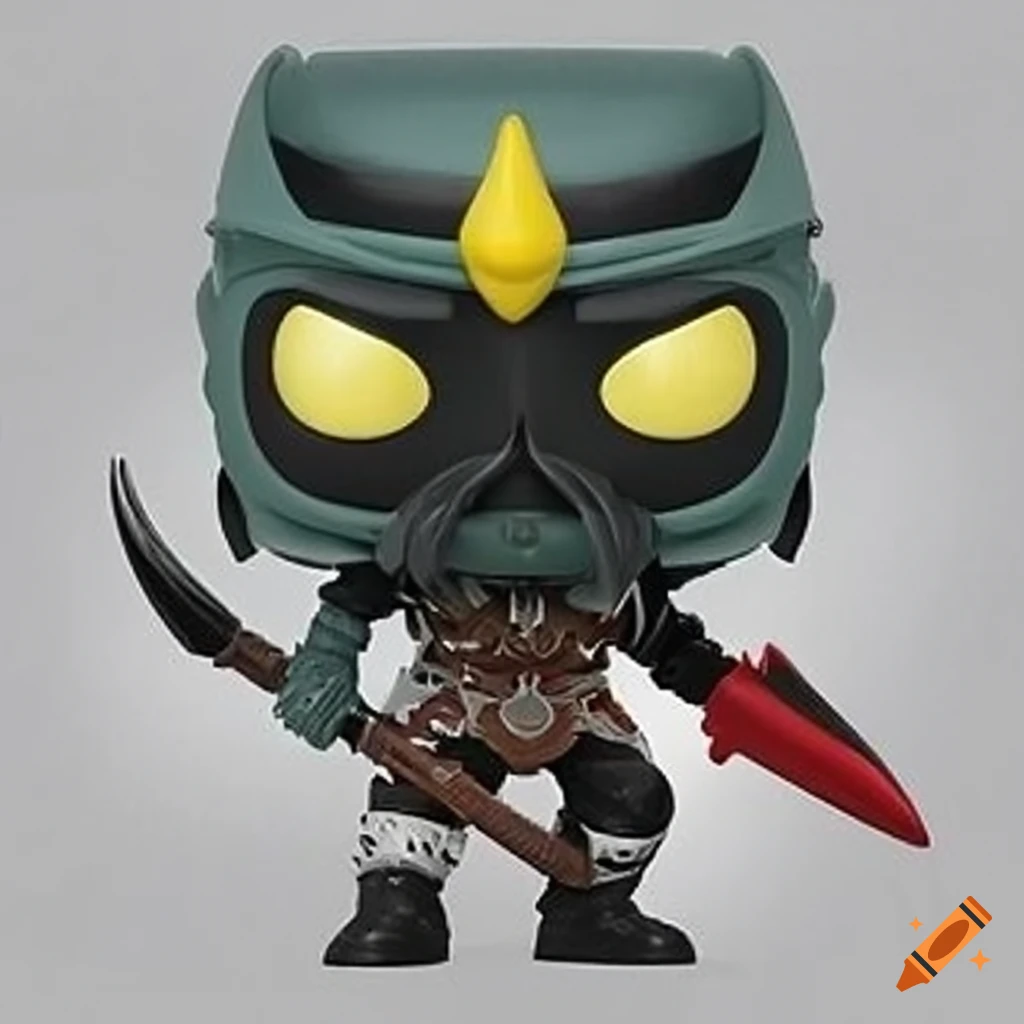 Funko pop warrior figurine on Craiyon