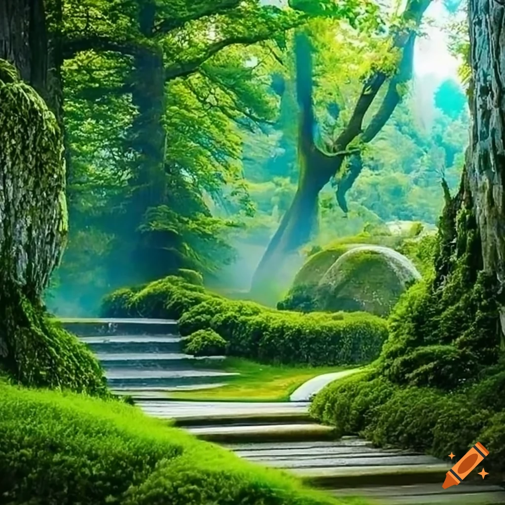 Enchanted hidden forest on Craiyon