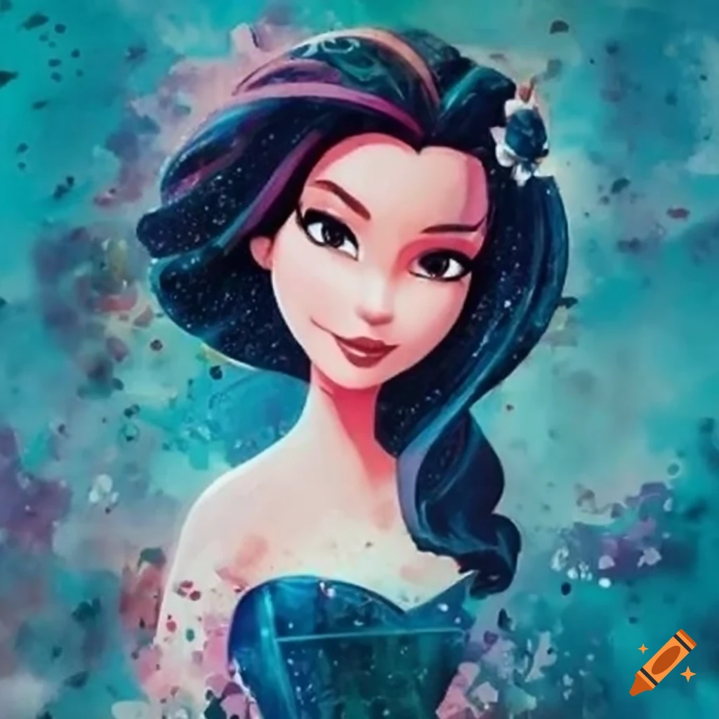 Disney princess in a World War II epic movie poster in high-definition ...