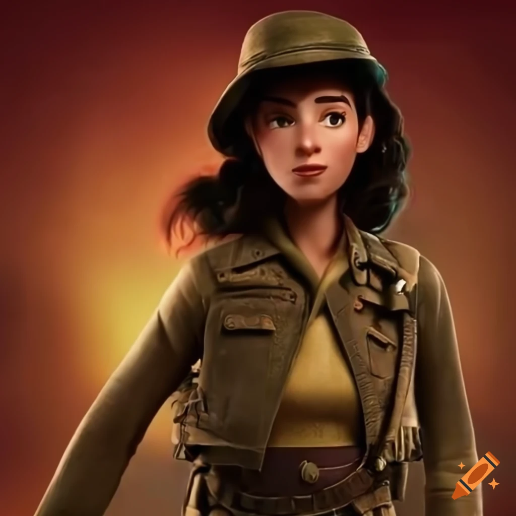 Movie poster for world war two film featuring disney-style character in ...