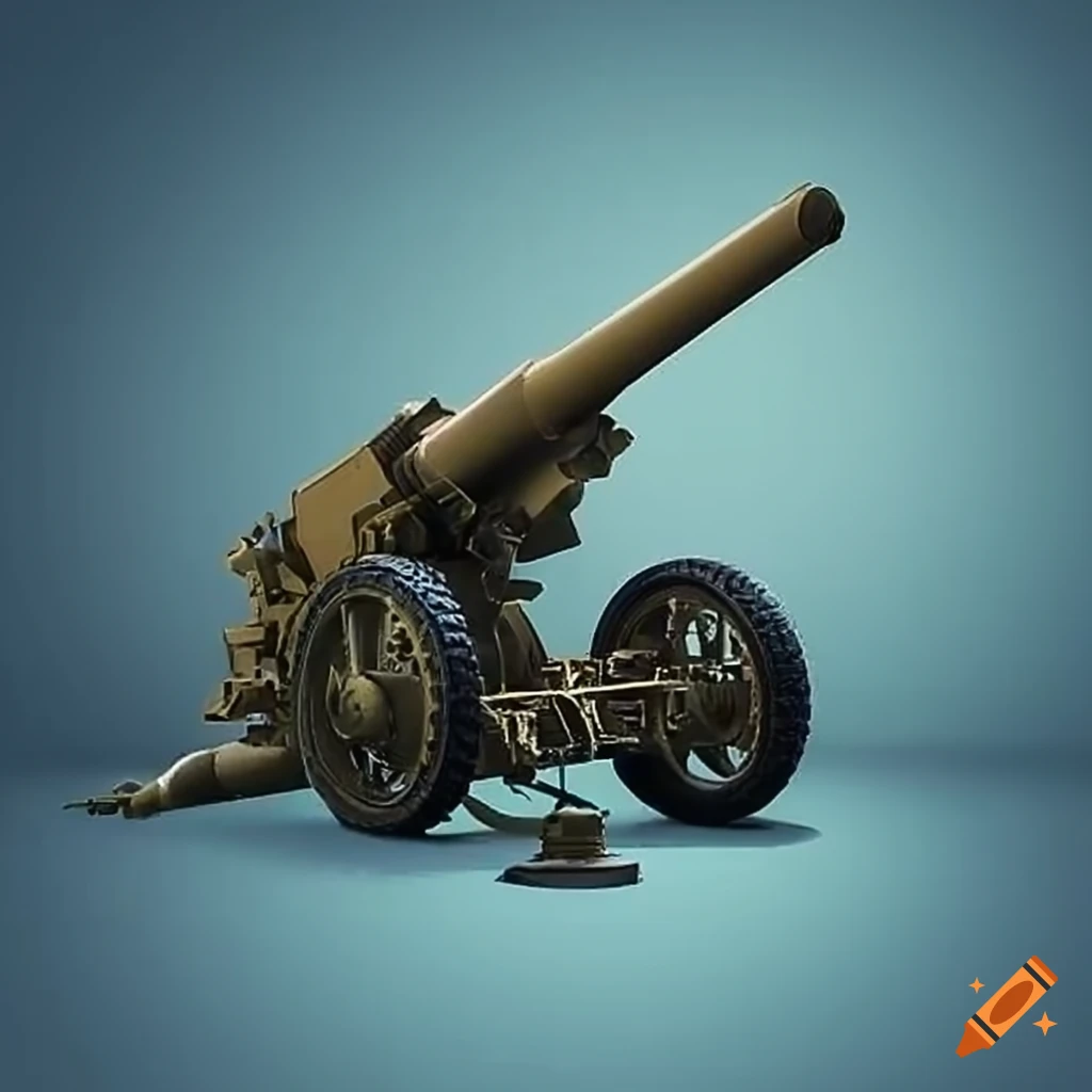 152mm ml20 howitzer artillery weapon on Craiyon