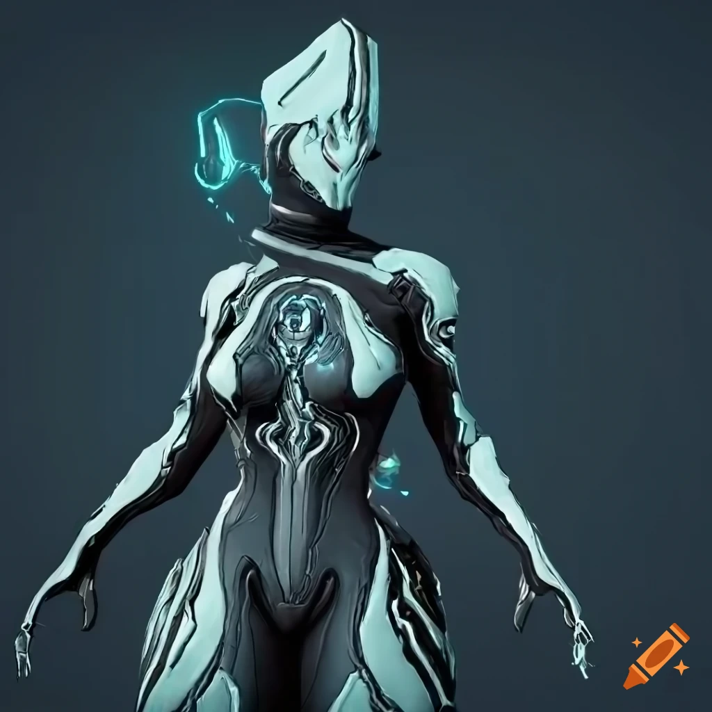 Futuristic female warframe corpus proxy in full body on Craiyon