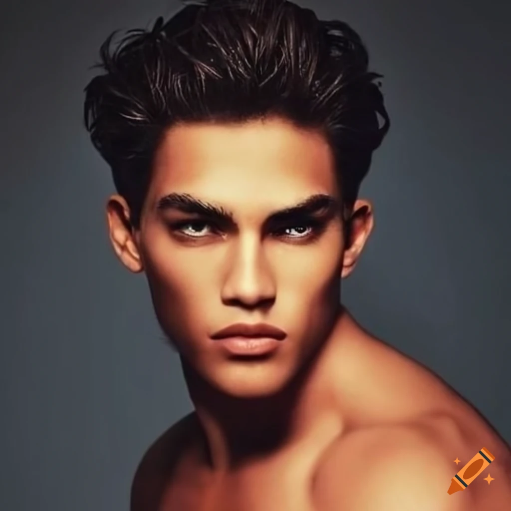Male Supermodel Of Multiethnic Descent On Craiyon