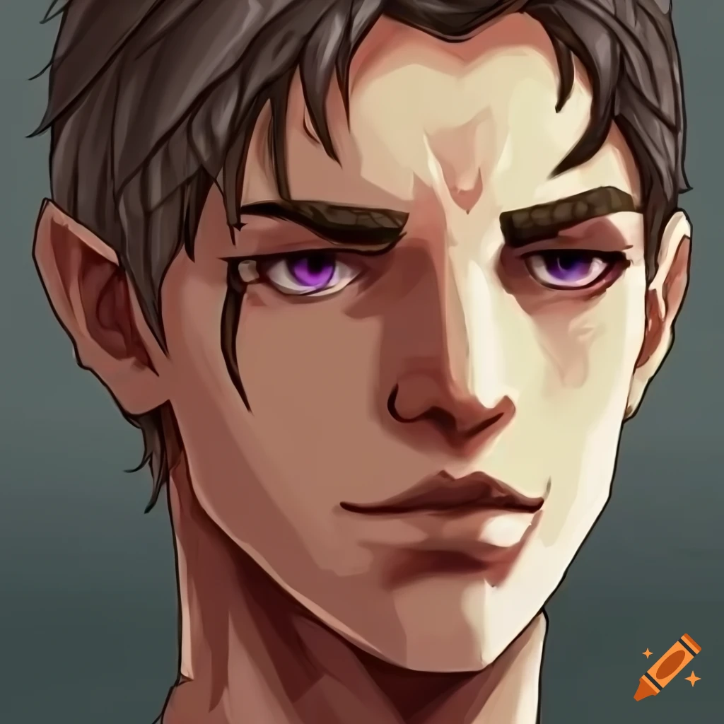Male portrait in rpg maker character format on Craiyon