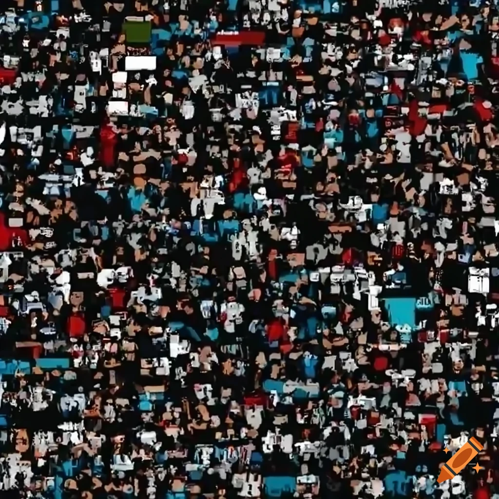 Crowd of tiny people in ultra-high quality 10K resolution on Craiyon