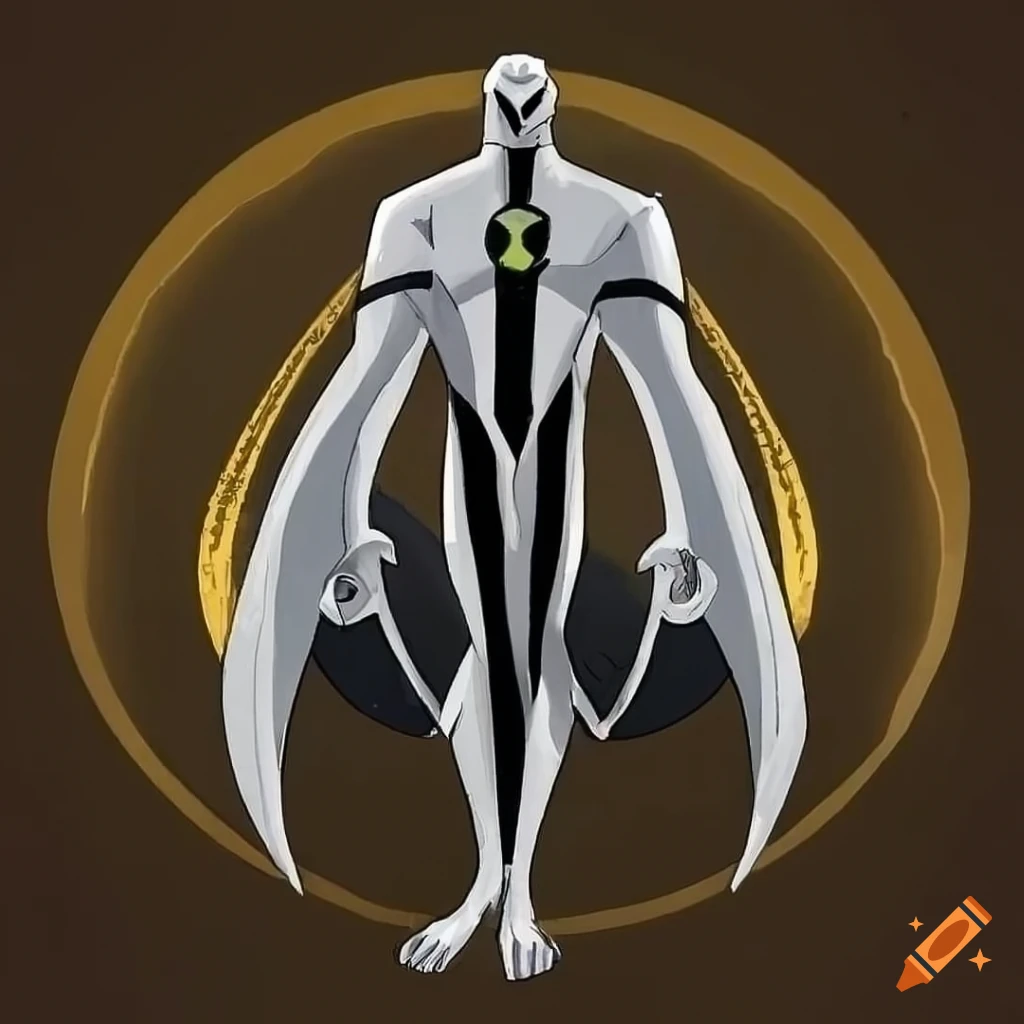 White robes electrifying god monster with black and gold colors in ...