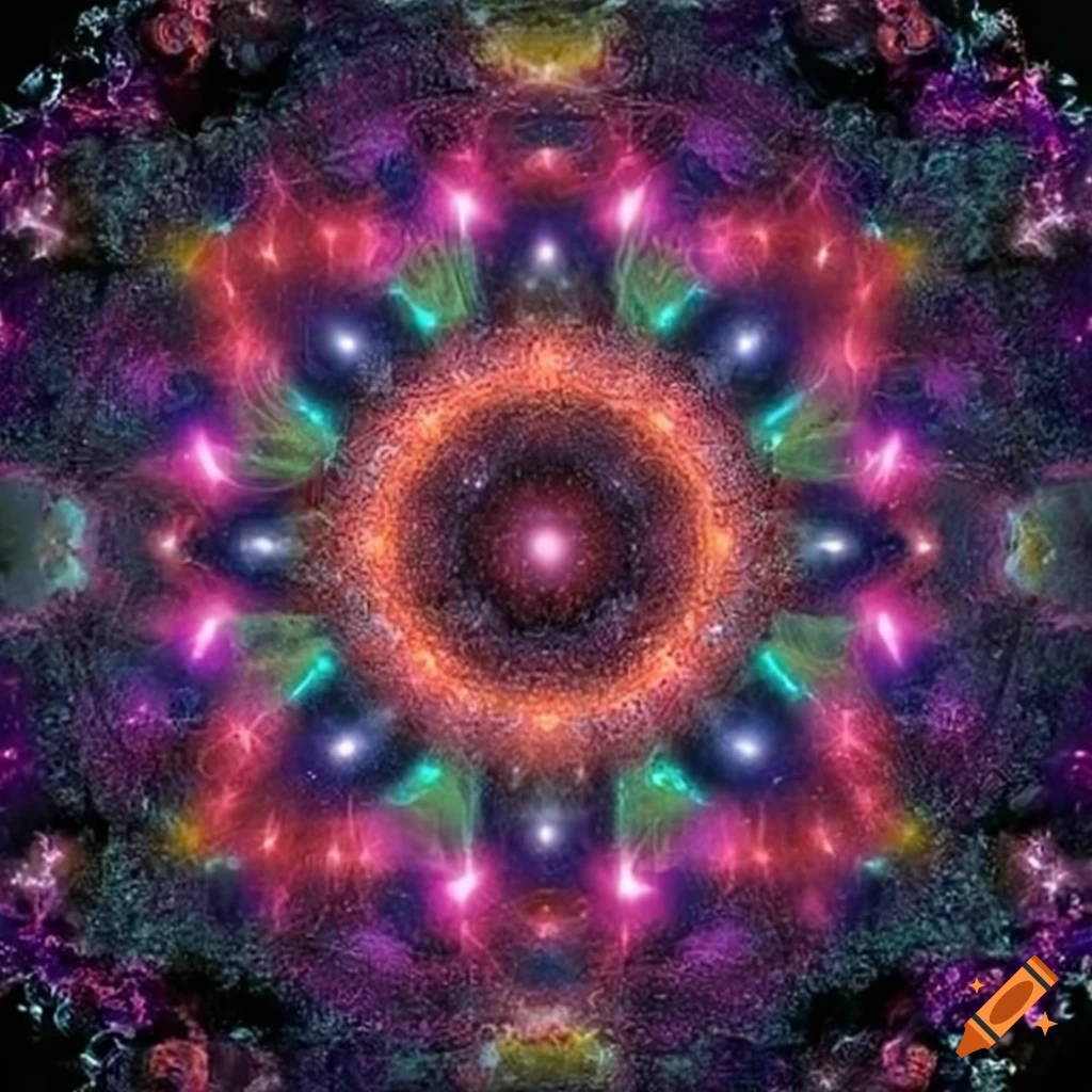 Glowing Mandela Effect in space among the stars abstract art on Craiyon