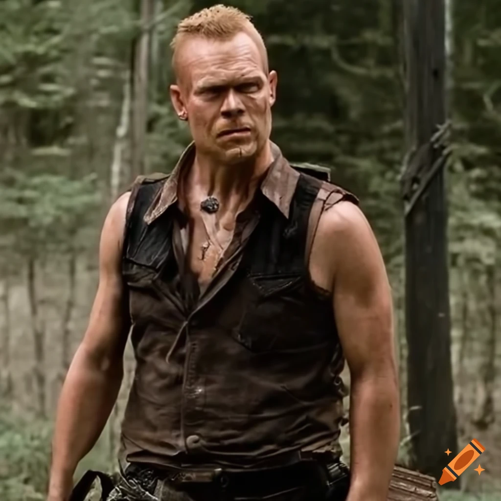 Merle Dixon character from The Walking Dead TV series on Craiyon