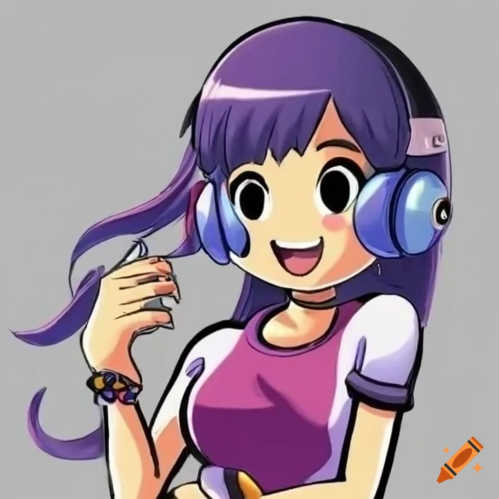 Original character from Rhythm Heaven as an esports gamer on Craiyon