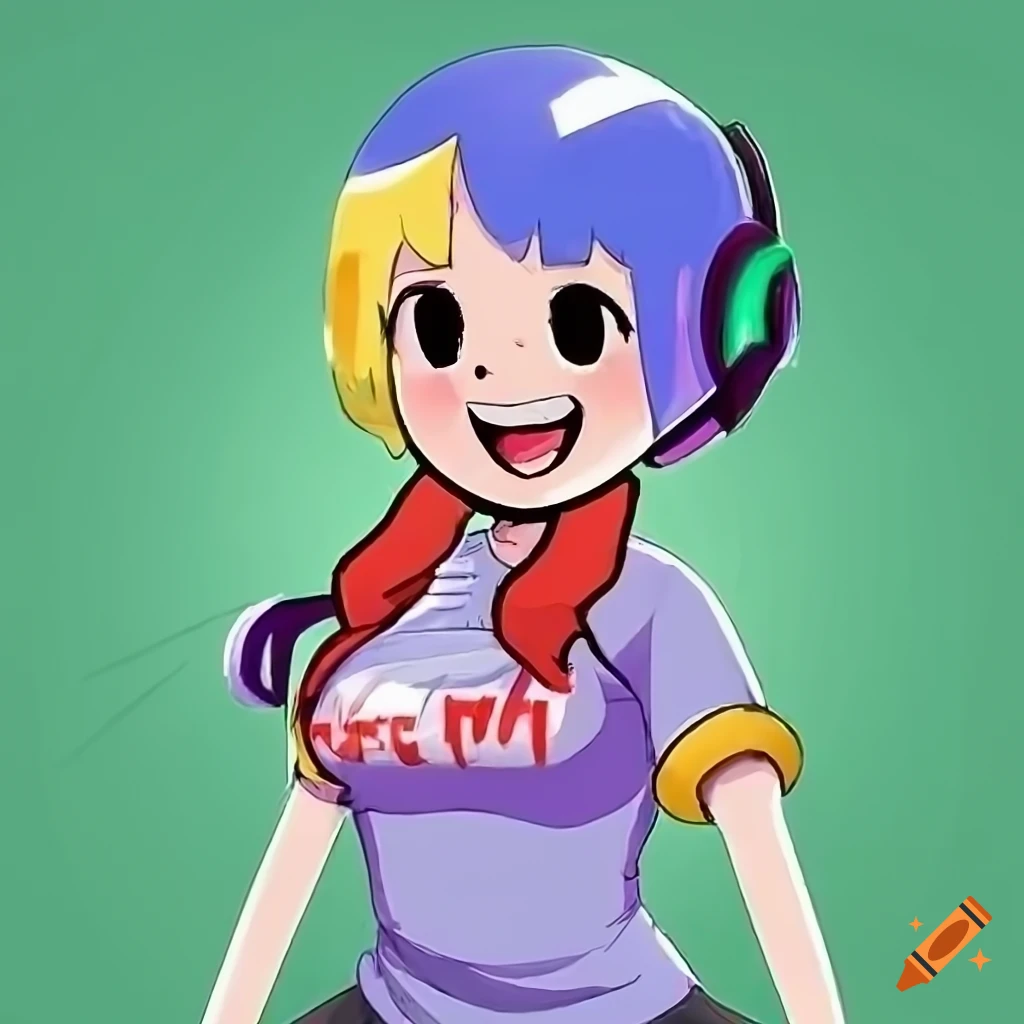 Original character from Rhythm Heaven series as an esports gamer on Craiyon