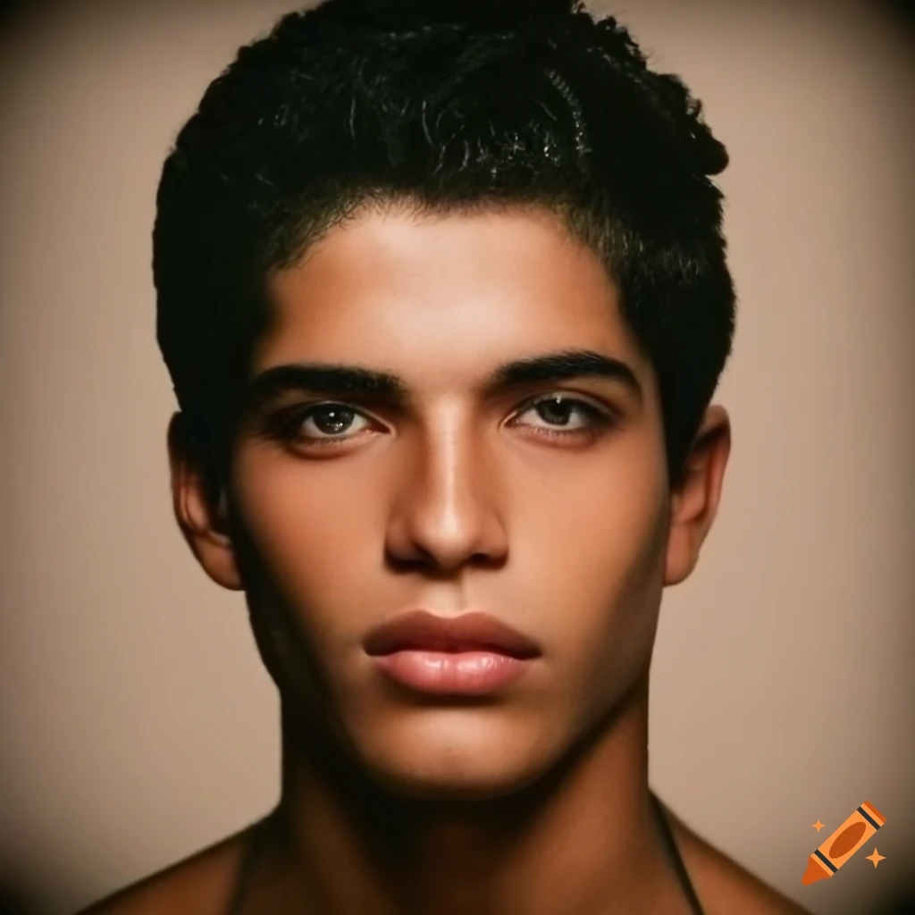 Male model of lebanese, salvadoran, and puerto rican descent on Craiyon