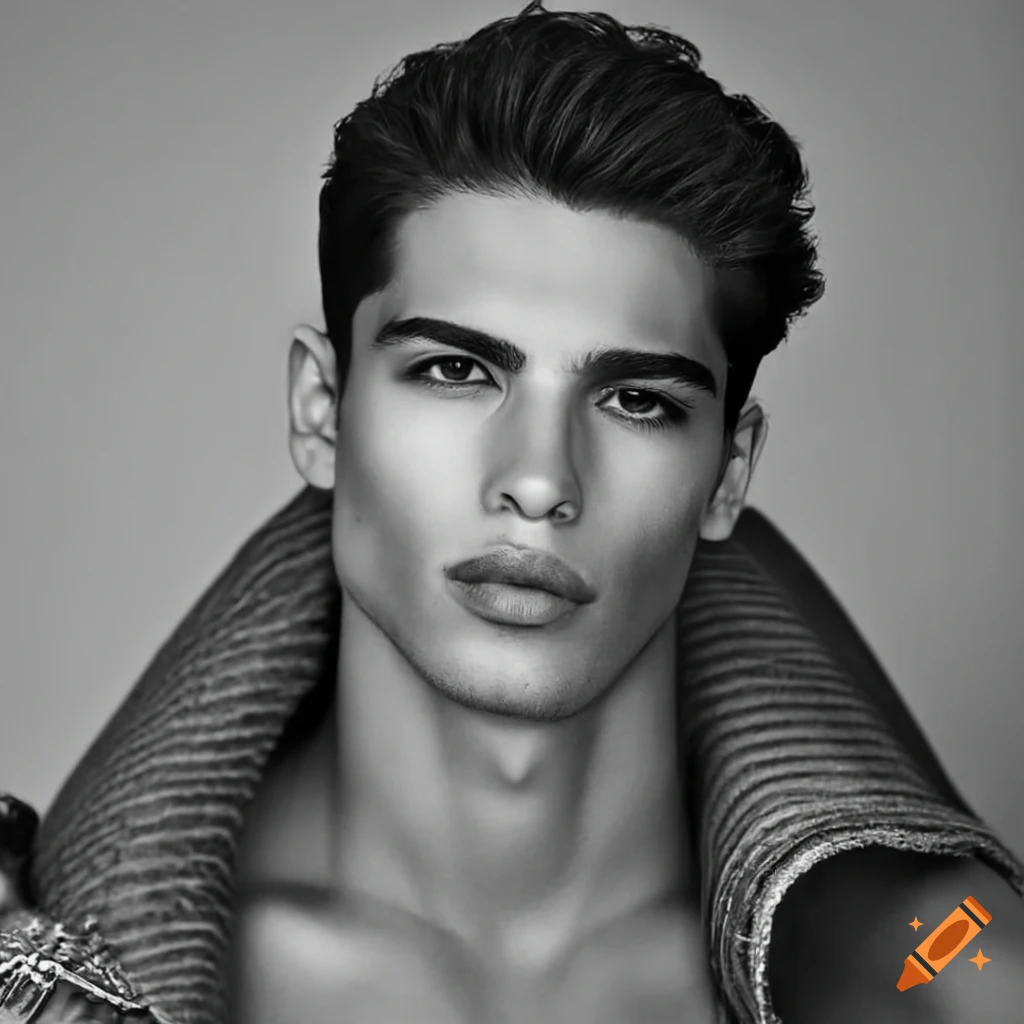 Male Supermodel With Diverse Heritage And Striking Features On Craiyon
