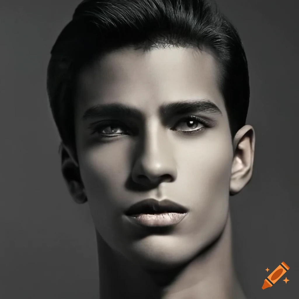 Male Supermodel With Exotic Features On Craiyon