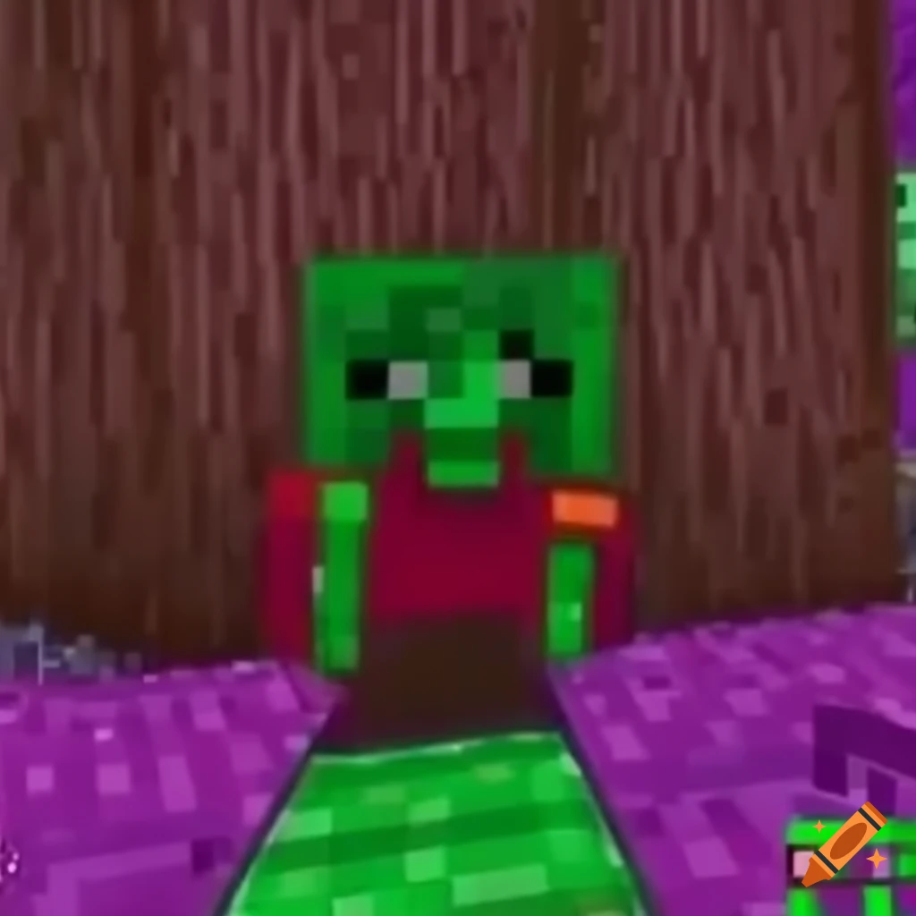 Minecraft weirdcore youtuber on Craiyon