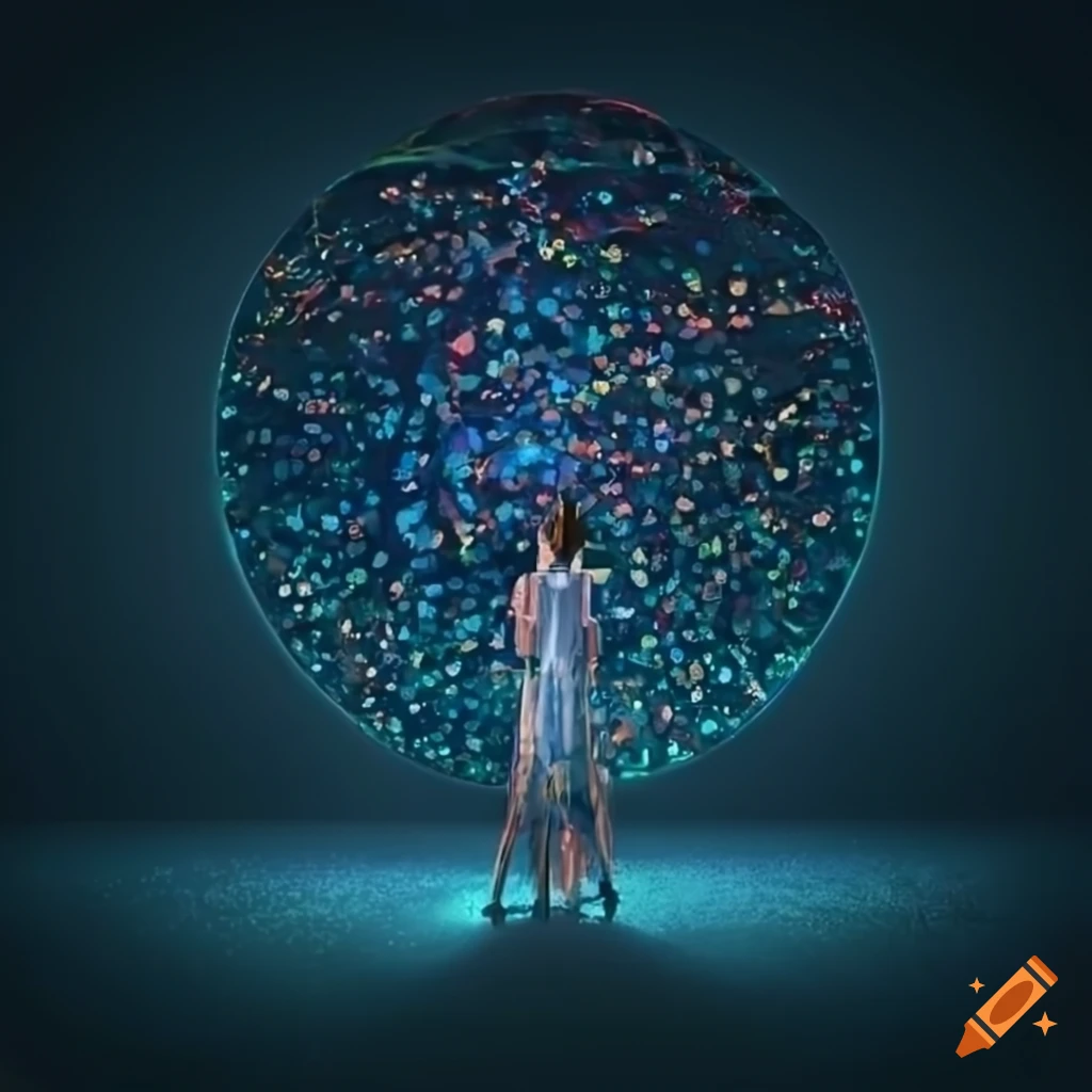 Beautiful data visualization creating a captivating story on Craiyon