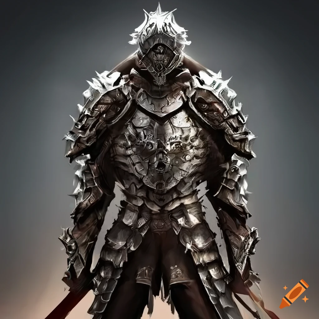 Detailed and intimidating wolf armor with steampunk elements on Craiyon