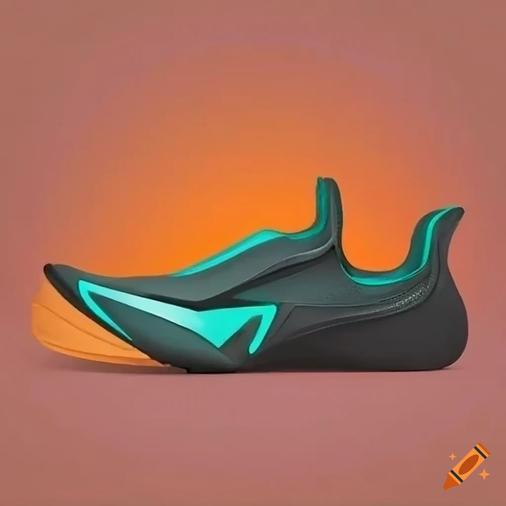 Innovative and stylish futuristic athletic shoe design on Craiyon