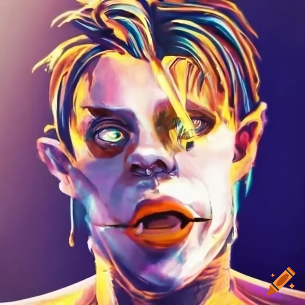 Artistic interpretation blending machine god concept with Francis Bacon ...