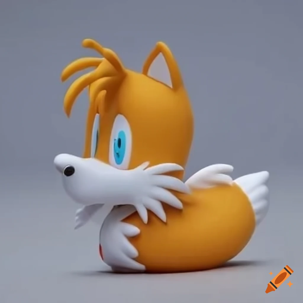 Tails from Sonic depicted as a Rubber Duck toy on Craiyon
