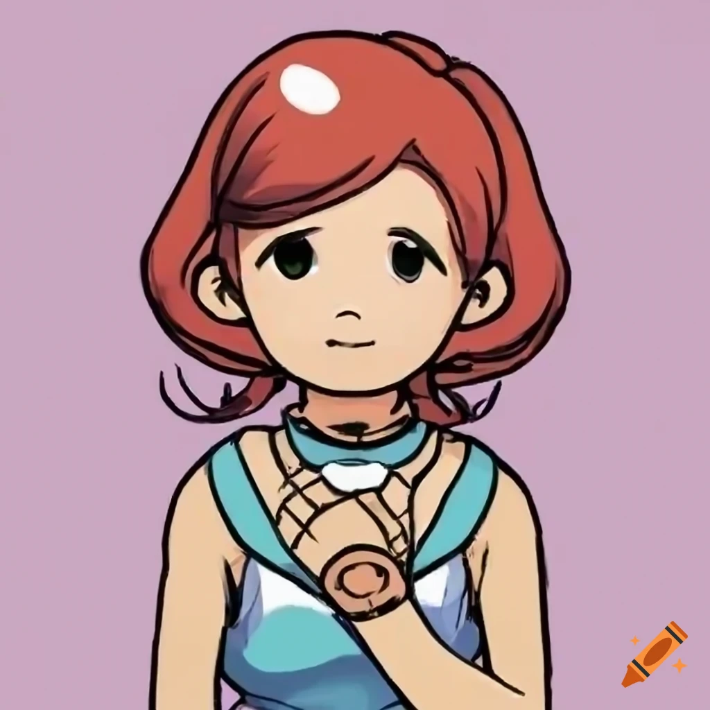 Female Rhythm Heaven game character portrayed as a princess on Craiyon