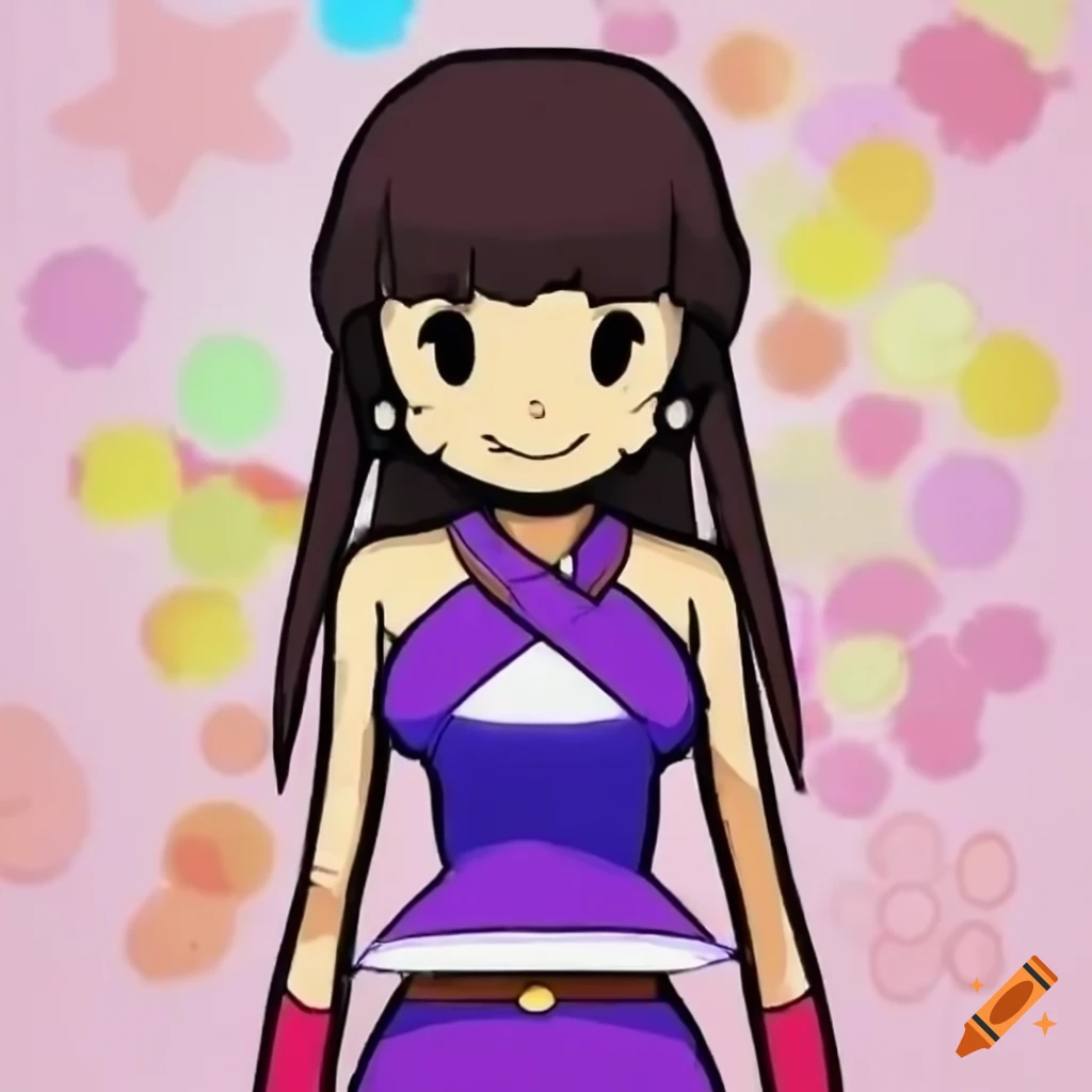 Female original character from Rhythm Heaven as a princess on Craiyon