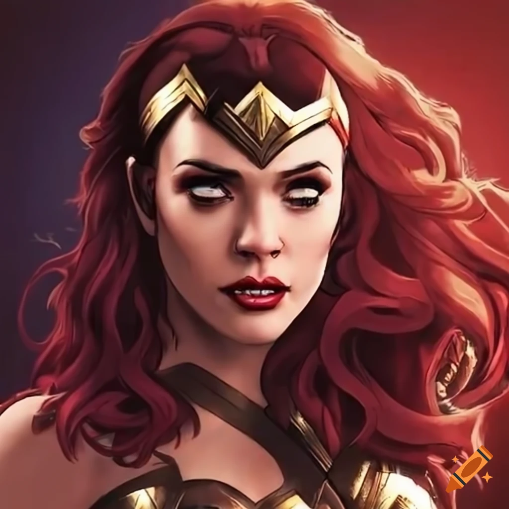 Wonder woman and wanda maximof characters on Craiyon