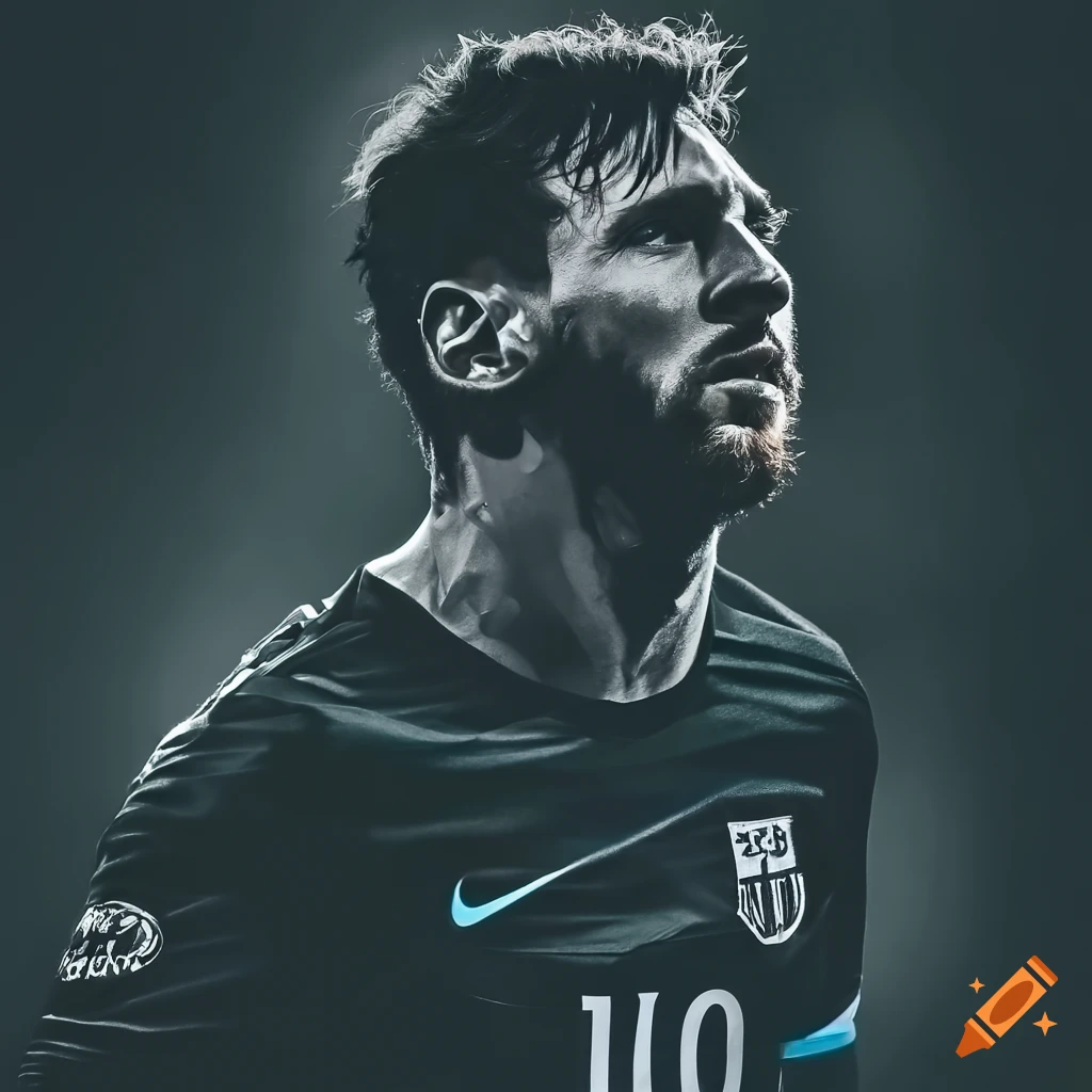 Dreamy portrait of lionel messi in natural light on Craiyon